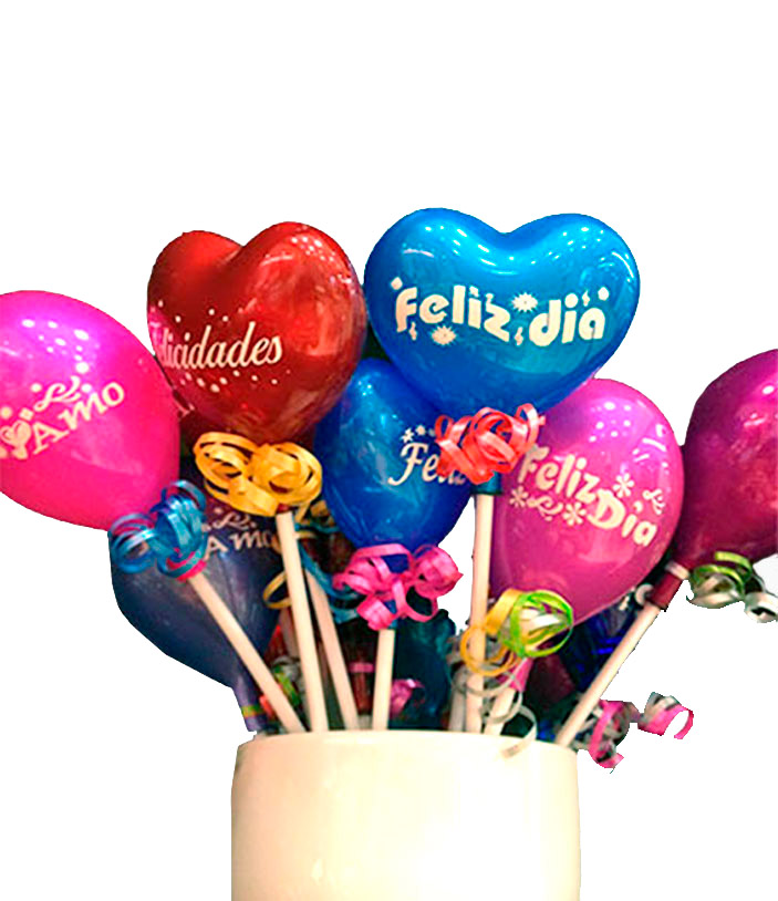 GLOBOS CRISTAL CON MENSAJES