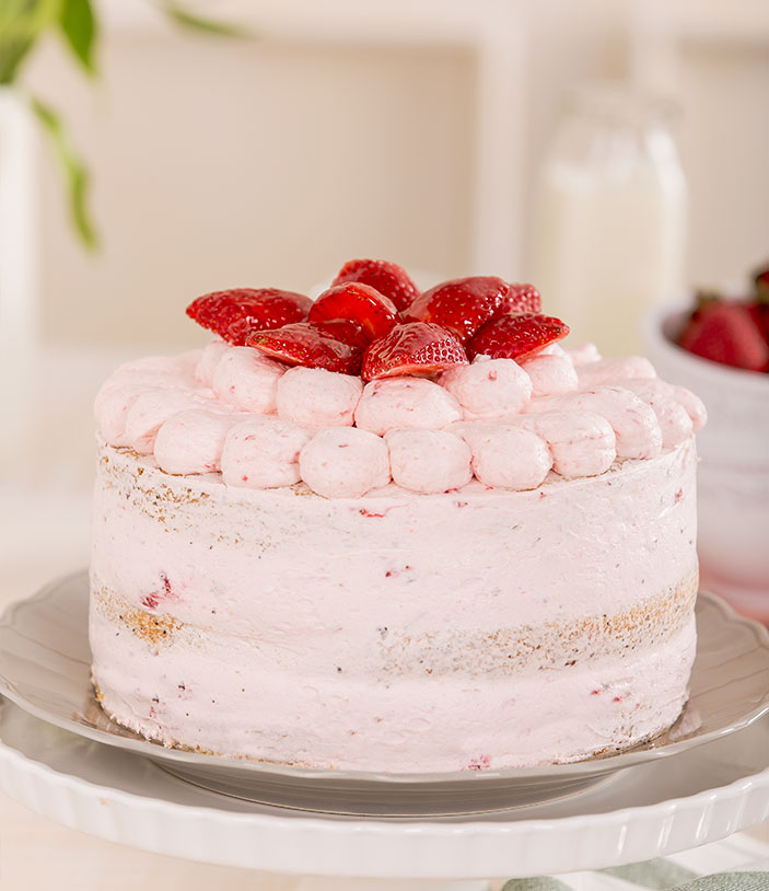 TORTA DE YOGURT Y FRUTOS ROJOS